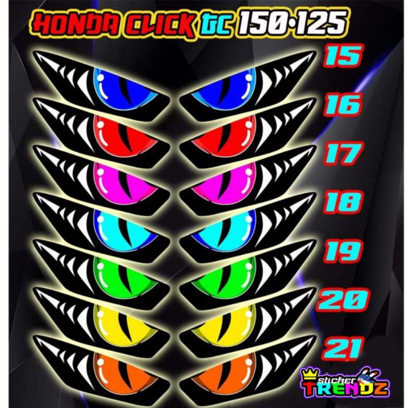 Honda Click V3 - V2 Cat Winker Eye Transparent for Click 125 / 150 ...