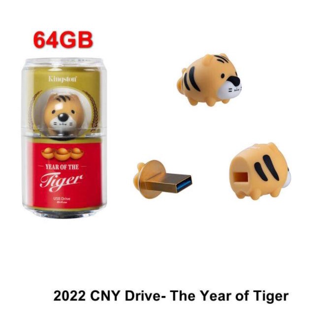 Kingston CNY 2022 64GB Mini Tiger USB Flash Drive Limited Edition ...