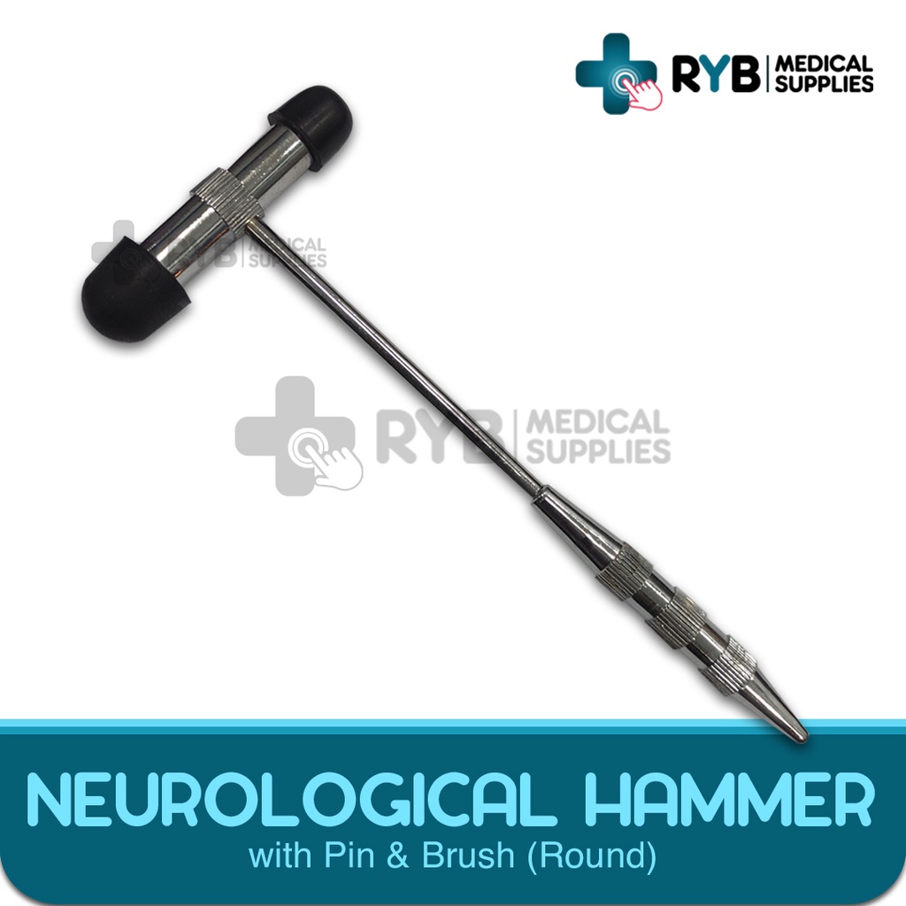 Buck Reflex Neurological Hammer with Pin and Brush (Round) 3 in 1 ...