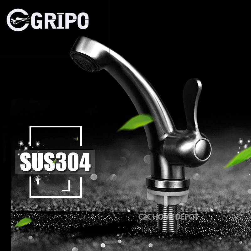 GRIPO 304 stainless lavatory faucet (GP8957) | Shopee Philippines
