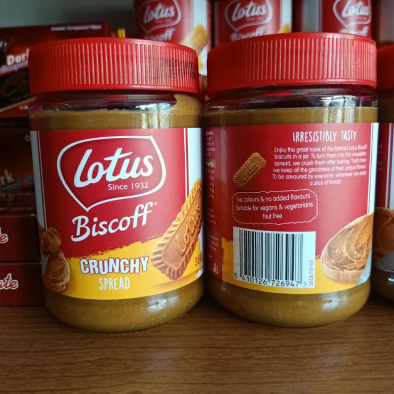 0622 Lotus Biscoff Spread Crunchy Biscuits Jam 380 gr - Crispy Biscoff ...
