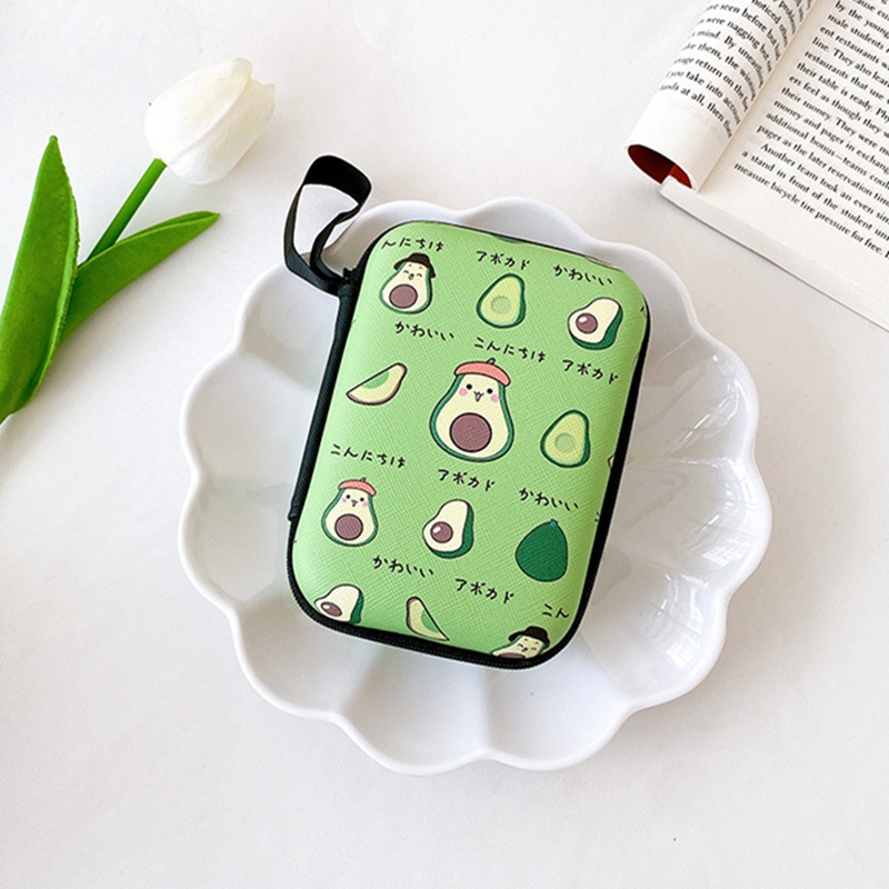Cute Peach Avocado Power Bank Organizer Bag Travel Cable Bag for Cable ...