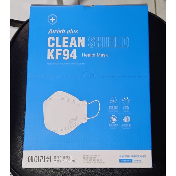 (Pro 25-30 Nov Inside Detail)! Authentic KF94 Airish Plus 50 100pcs ...