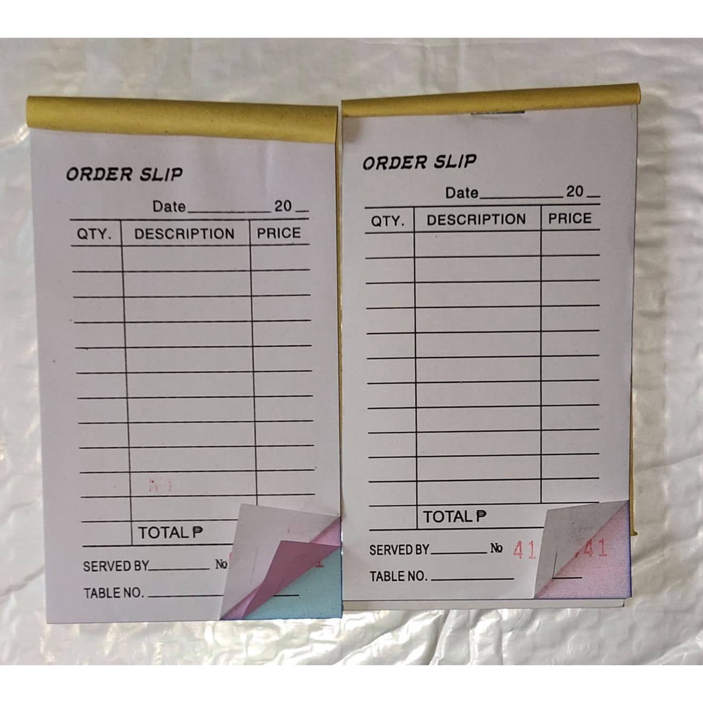Carbonize order slip 2 ply / 3 ply portrait | Shopee Philippines