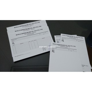 Customized Colored Prescription Pads, RX Pads, Pads, Reseta, Med Cert ...