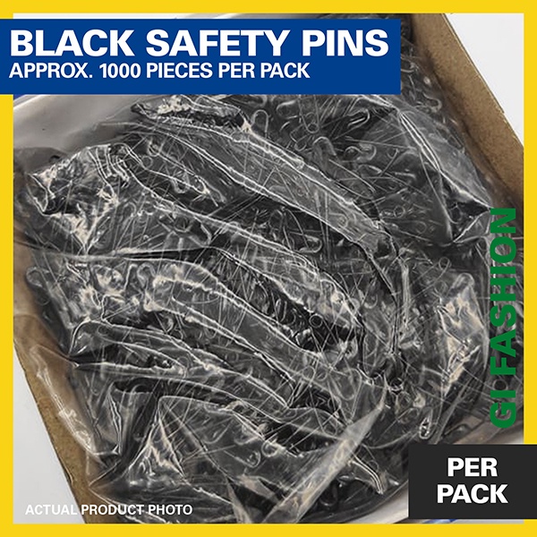 1000 PIECES Black Safety Pin perdible for sewing clothing | Shopee ...
