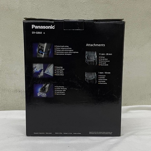 PANASONIC ER-GB60 AC/RECAHRGEABLE BEARD/HAIR TRIMMER | Shopee Philippines