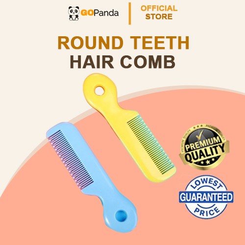 Baby Hair Comb Round Teeth Kids Shower Comb Detangling Hairs | Shopee ...