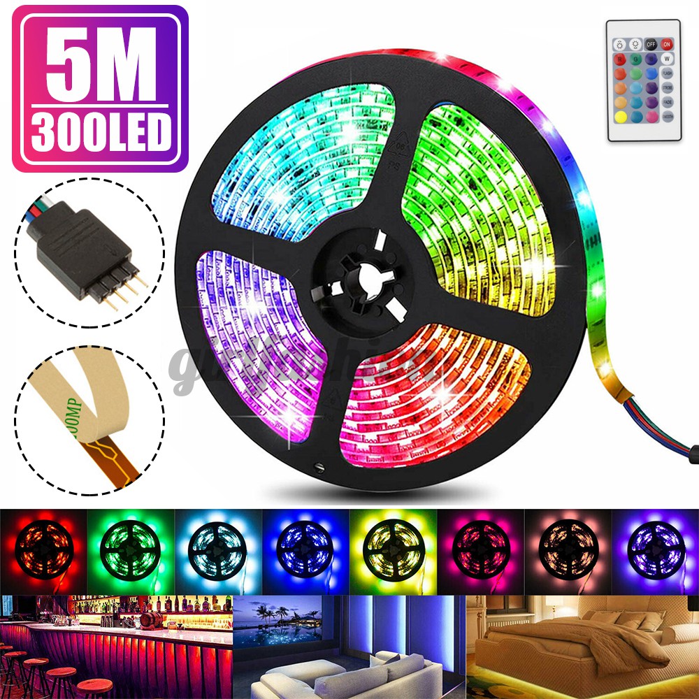 1m/2m/3m/4m/5m RGB LED Strip Lights Dimmable led Light Strip Multiple ...