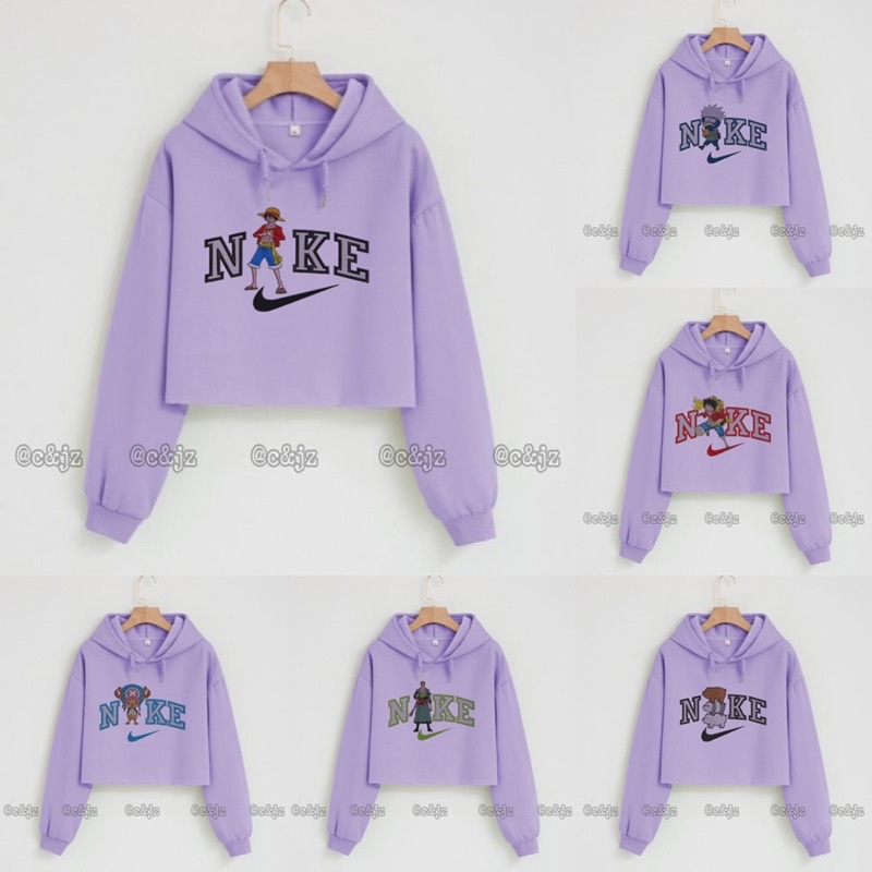 Crop Top Hoodie Teens Ootds Subli Print Cotton Terry Ang Tela Code ...