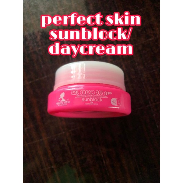 Perfect skin sunblock gel day cream spf 45++ | Shopee Philippines