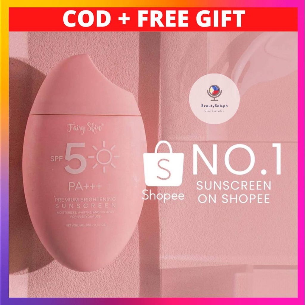 Trending FAIRY SKIN Premium Brightening Sunscreen 50ml | Shopee Philippines