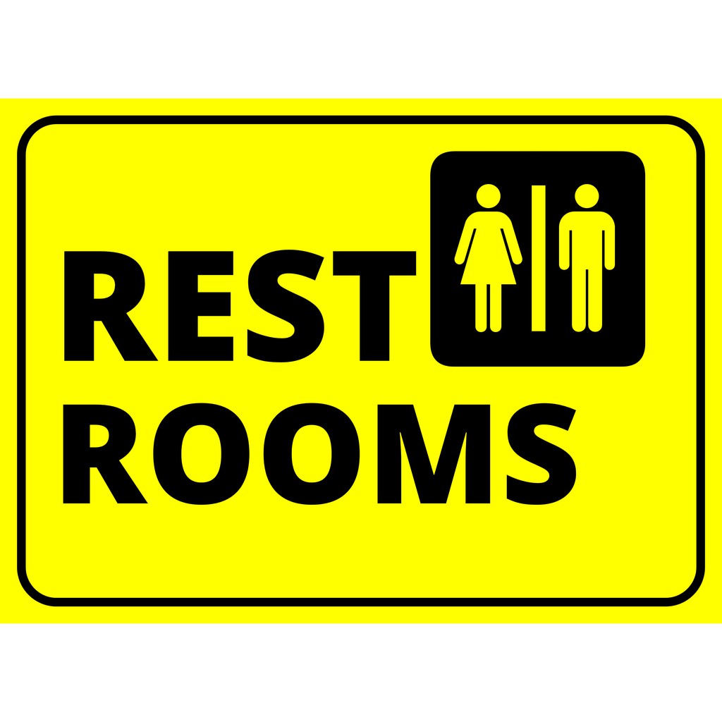 Yellow Laminated & PVC Sign Board A4 Signage Waterproof | Shopee ...