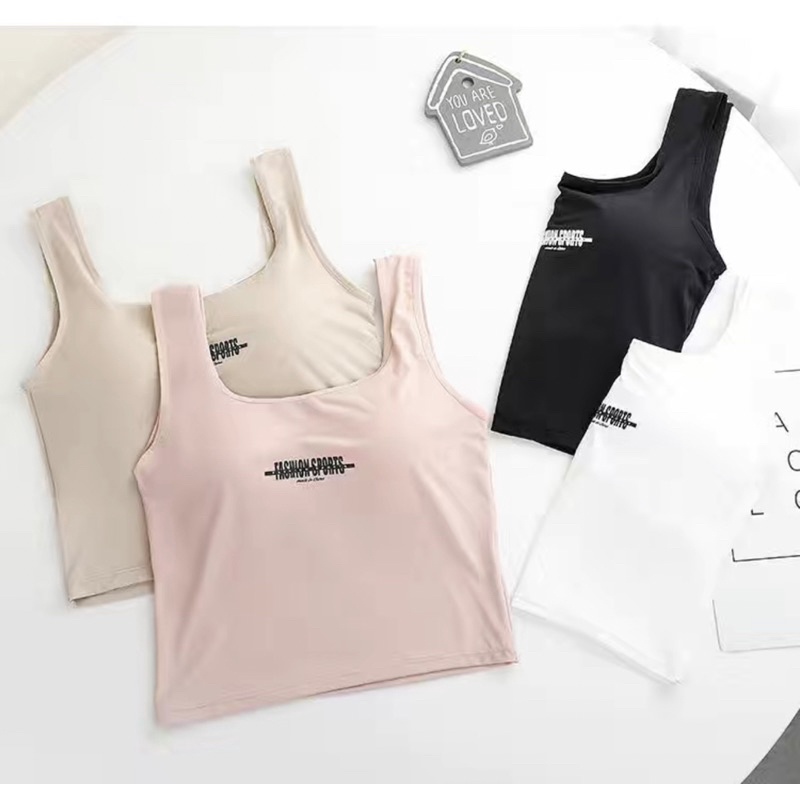 Women Seamless Ice Silk Korean Crop Top Style Sando Bra with Push Up ...