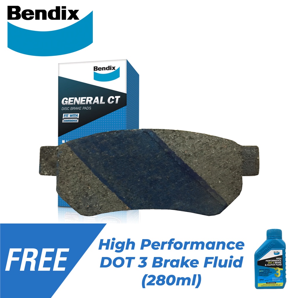 Bendix Brake Pads GCT DB1163 Rear Set for Honda City and Jazz 2003-2019 ...