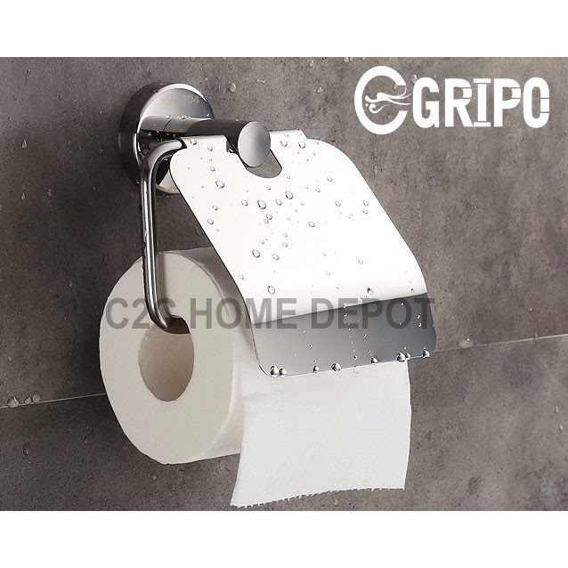 GRIPO sus304 stainless tissue holder matte stainless matte black ...