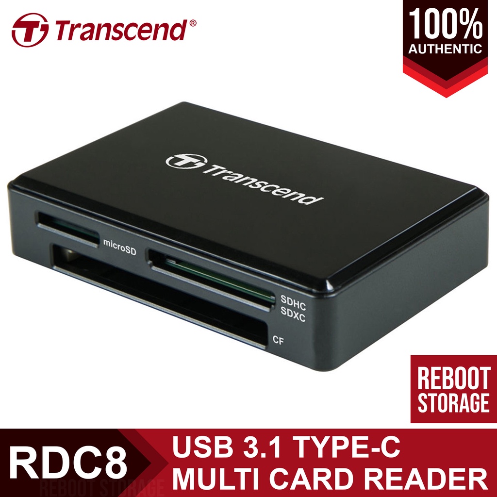 Transcend Multi Card Reader Type C All in 1 USB 3.1 Gen 1 TS-RDC8K2 ...