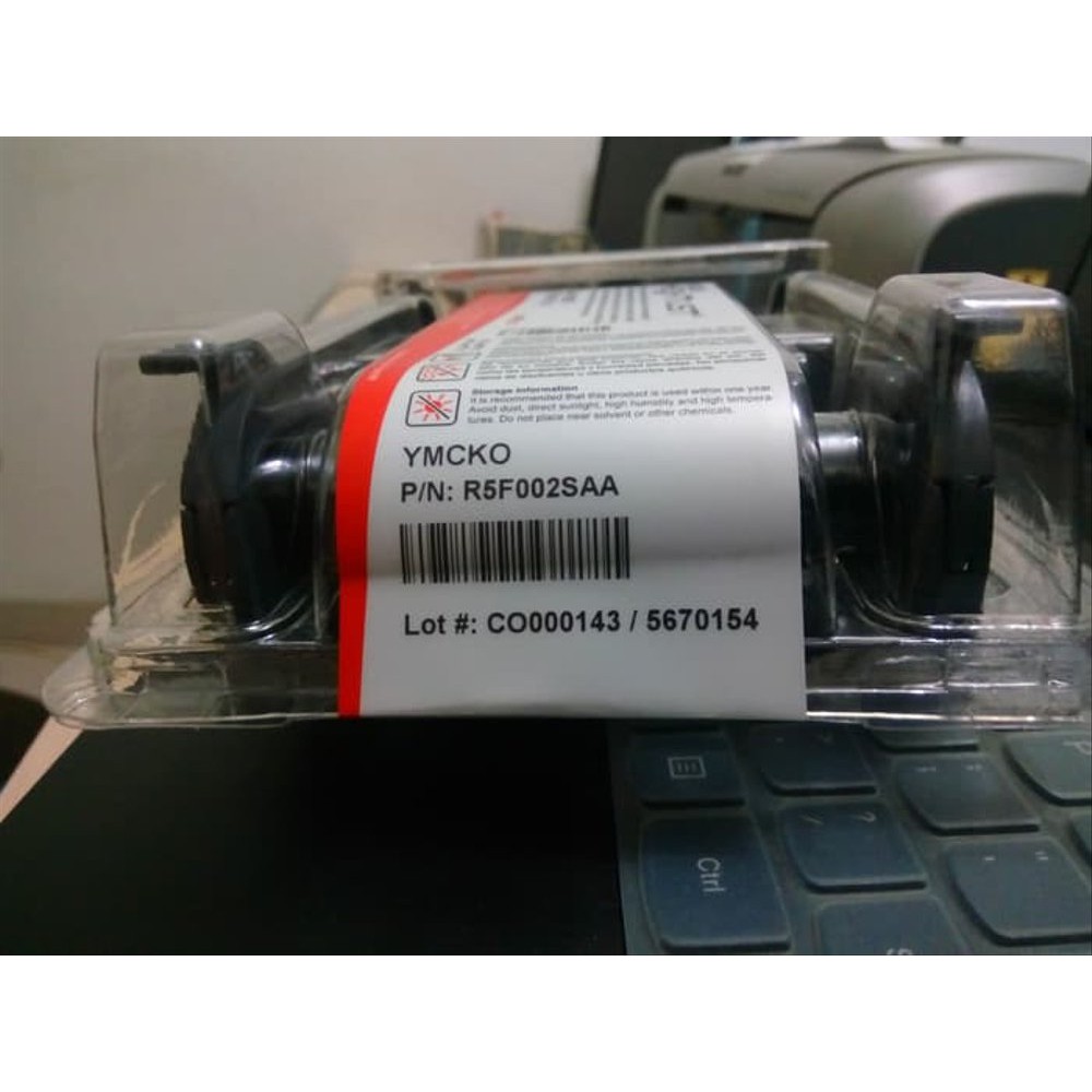 Evolis R5F002SAA color ribbon YMCKO 5 panel for Evolis primacy & Evolis ...
