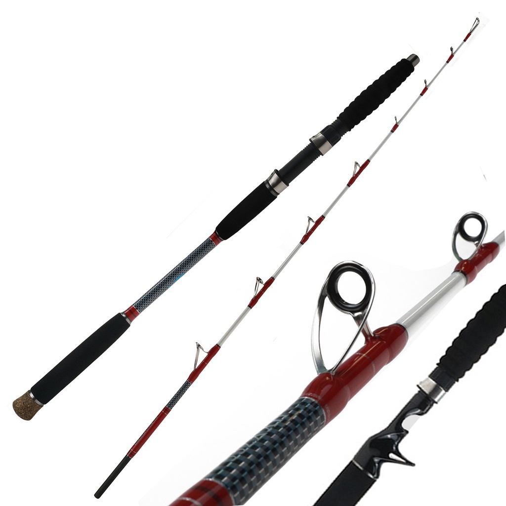 50LB 1.6M Slow-Jigging Rod Solid Fast-Jigging Rod Saltwater Boat ...