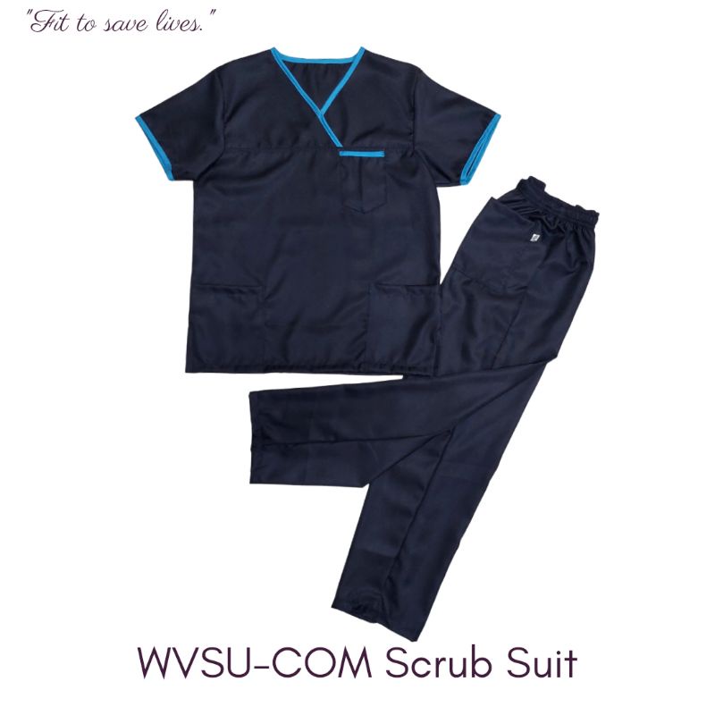 WVSUMC-COM Scrub Suit | Midnight blue, teal blue | unisex, white | add ...