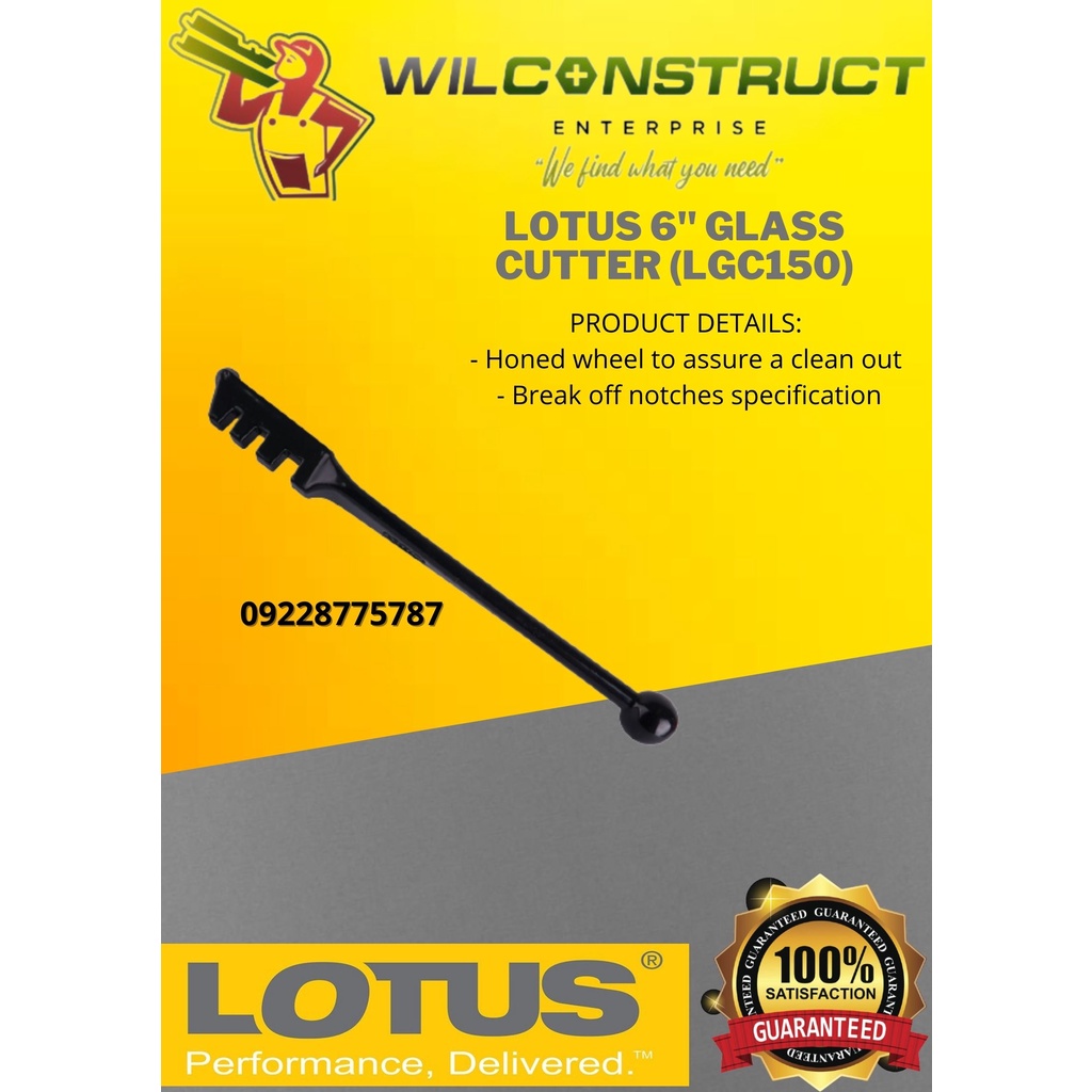 LOTUS 6" Glass Cutter (LGC150) | Shopee Philippines