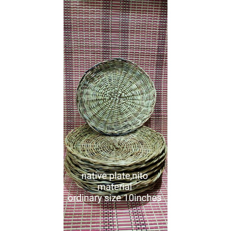 Native Nito Plates (Paper Plates Holder) | Shopee Philippines