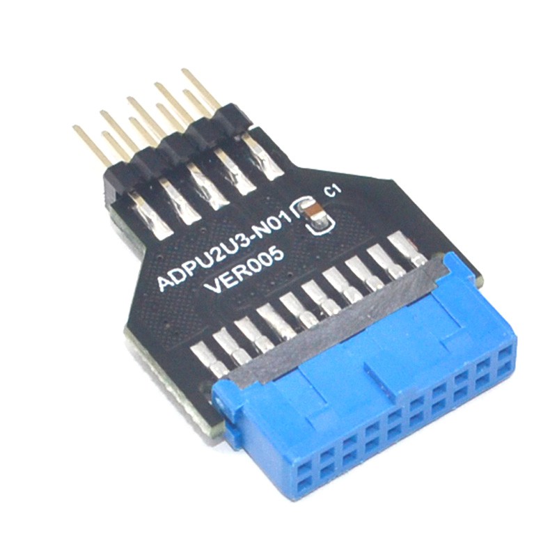 USB3.0 19 PIN 20 pin female to USB2.0 9 pin male adapter Converter for ...