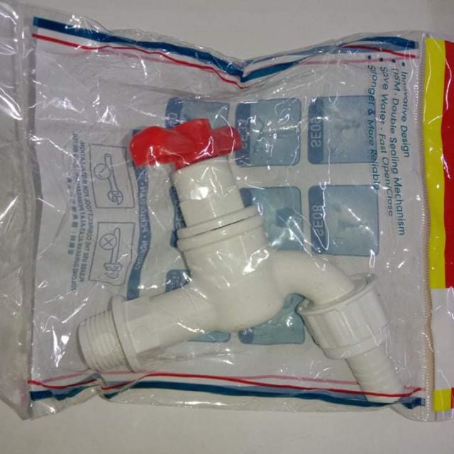 PVC Faucet Gripo Cross Type (With Hose Bibb Or Plain) Random Colors ...