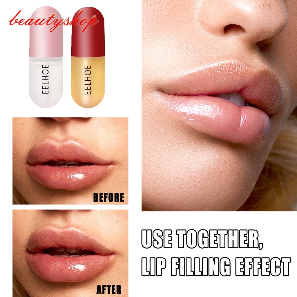EELHOE Lip Plumper Set, Lip Care Gloss, Can make the lips Fuller And ...