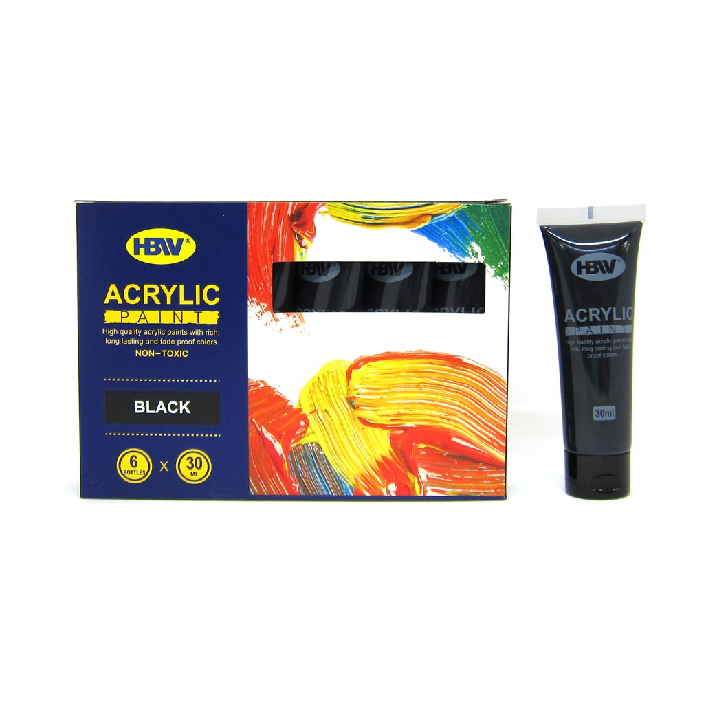 HBW ACRYLIC PAINT TUBE in 6 SINGLE COLOR (30ml) | Shopee Philippines