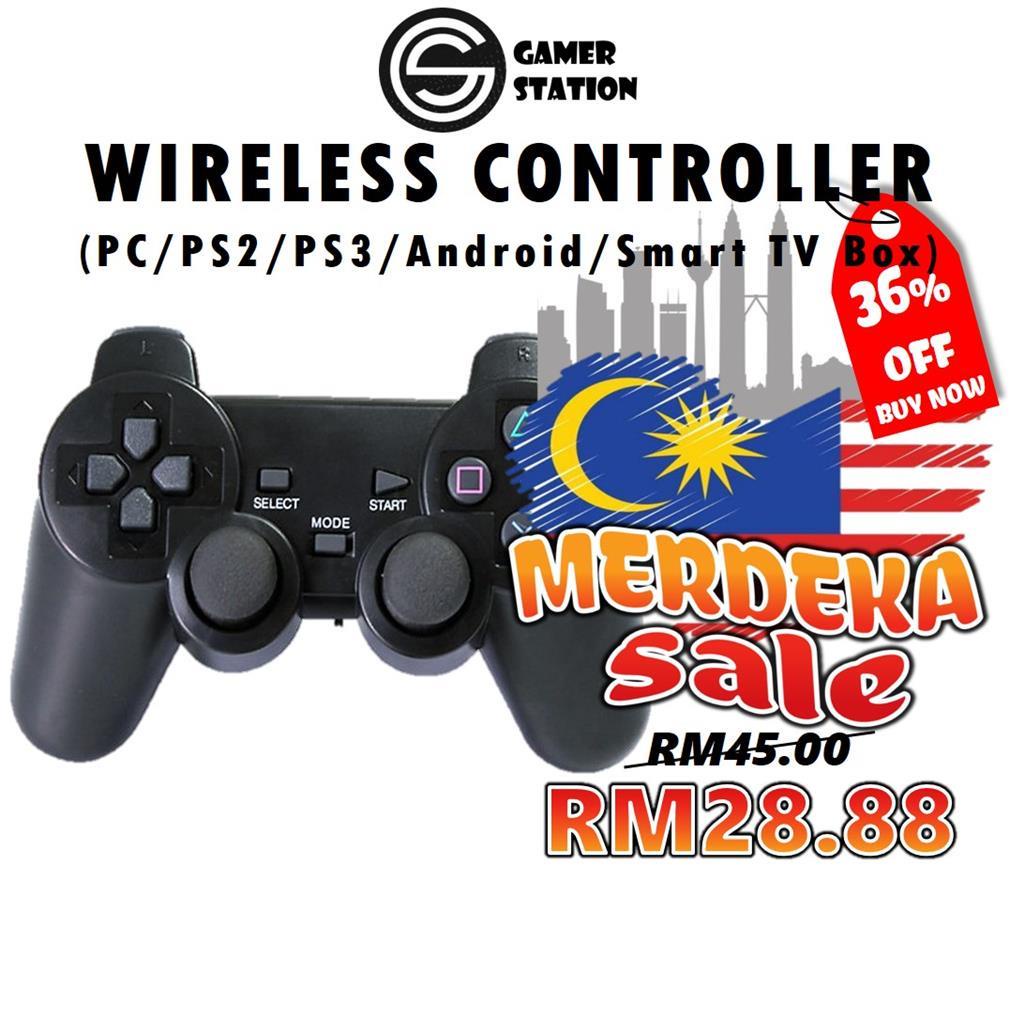 Wireless Controller Gaming 2.4Ghz USB Gamepad Analog Joystick Retro Gamebox PC PS2 PS3 Android ...