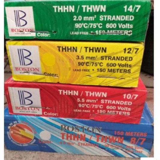THHN/THWN Electrical Stranded Wire 12/7 (3.5mm) per box Boston Wiremax ...