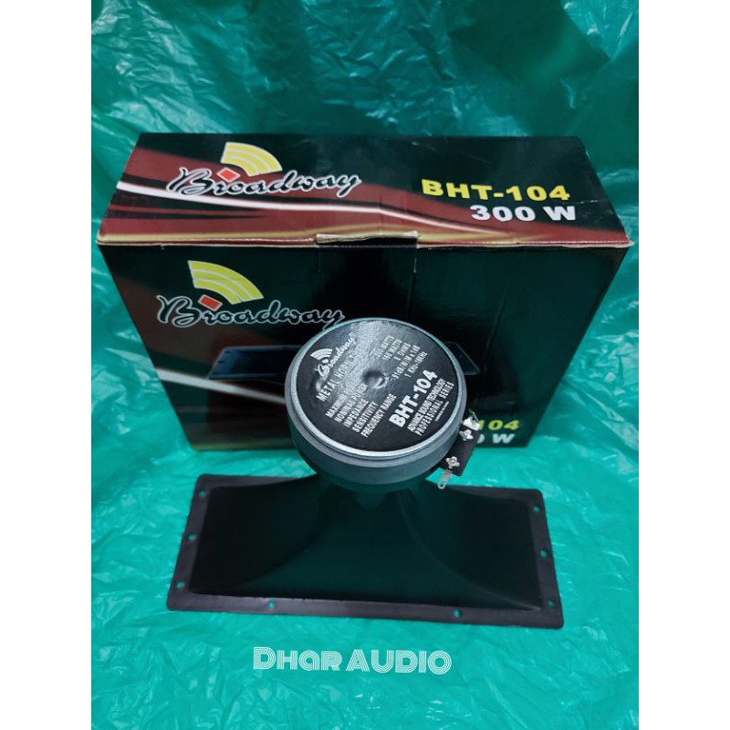 BROADWAY BHT-104 300WATTS PROFESSIONAL TWEETER (4X10 HORN W/ DETACHABLE ...