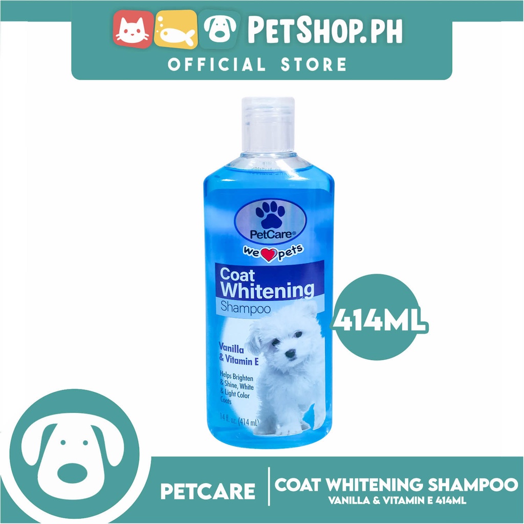 Pet Care Coat Whitening Shampoo 414ml (Vanilla And Vitamin E) Helps ...