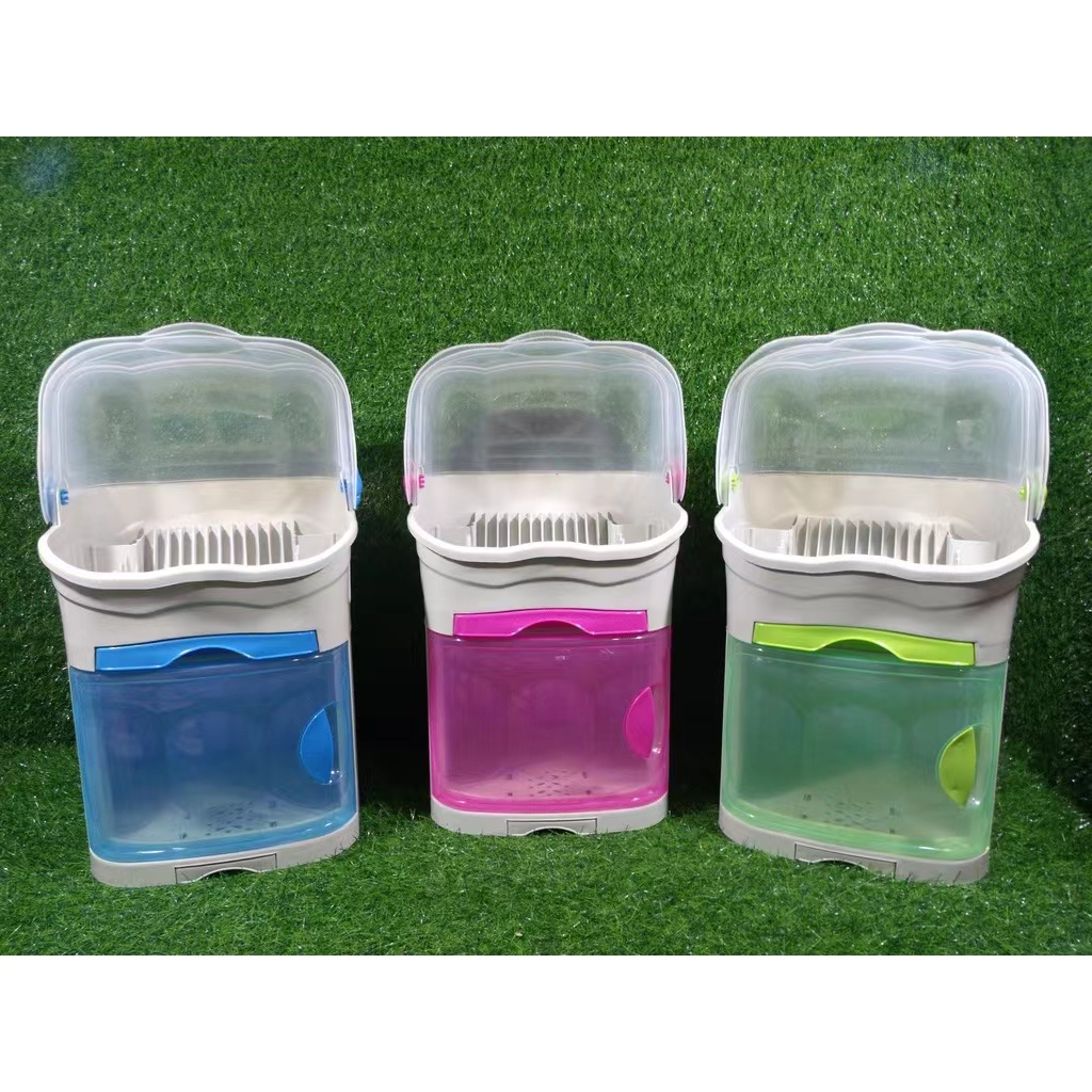 8809-MDC Uniglobal Mini Floral Dish Cabinet (Kitchen Rack) | Shopee ...