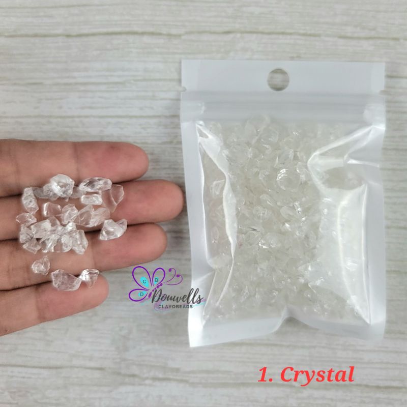 Crushed Glass 3-8mm 50g/100g Broken Glass Stone Chips Glass Chips for ...