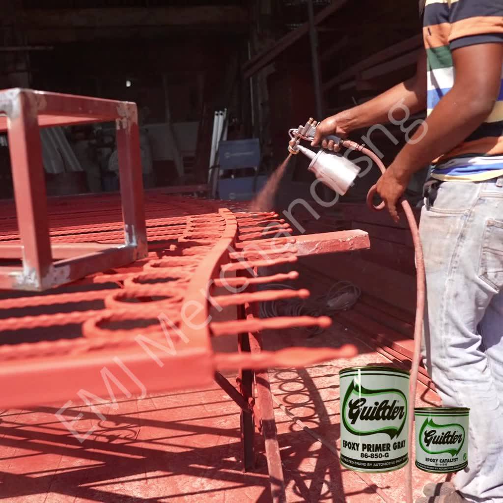 EMJ Guilder Epoxy Primer – Liter | Anti-Rust Primer for Metal in Gray ...