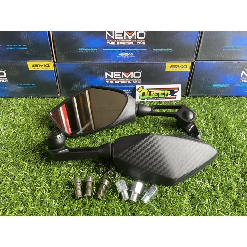 Nemo Ducati v2 Ninja Type Side Mirror Univesal PLug N PLay | Shopee ...