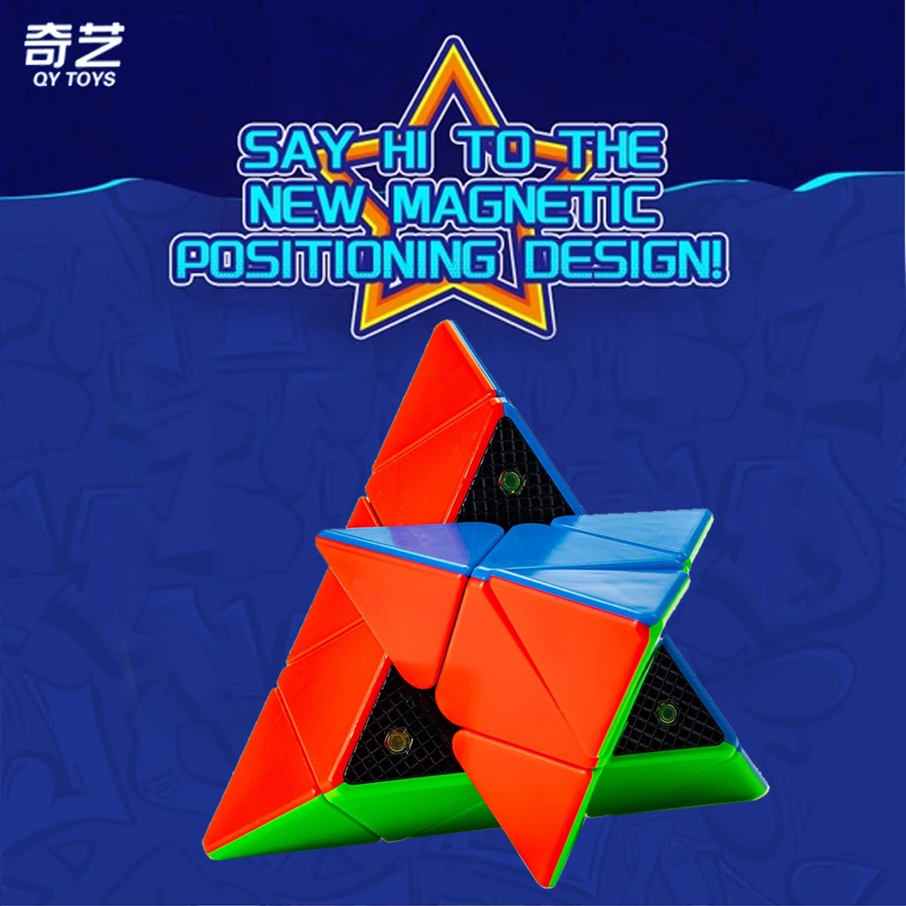 QiYi MP Pyraminx Magnetic Presentation Speed Magic Cube Stickerless ...