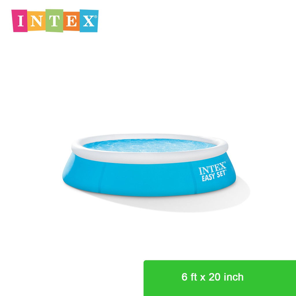 INTEX® 28101 Easy Set® Pool, Ages 3+ (6ft x 20in) | Shopee Philippines