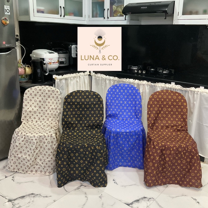 L V Chair Cover Assorted - Uratex & Ruby Monoblock Chair Cover | Shopee ...