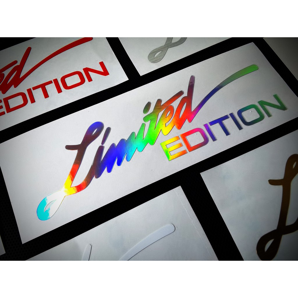Limited Edition sticker / decal | Shopee Philippines