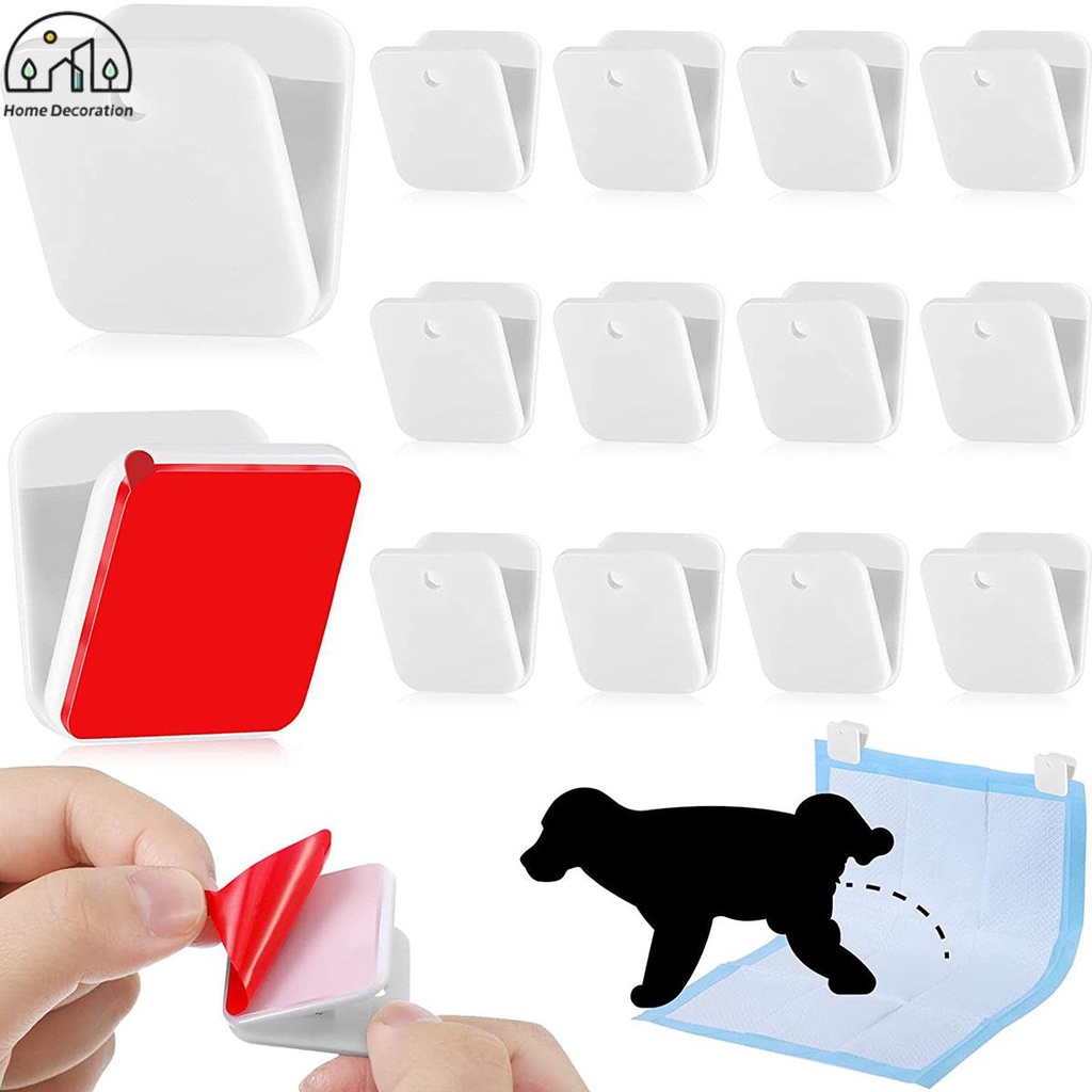 12pcs Dog Wall Pee Pad Holder Keeps Your House Clean Self-sticky Dog ...