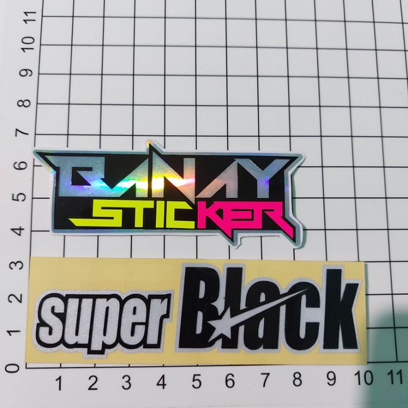 Sticker CUTTING SUPER BLACK, SUPER BLUE, SUPER WHITE, SUPER RED Etc ...
