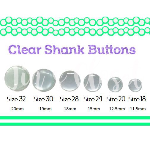 Clear Plain Shank Buttons Assorted Sizes Pack of 10s | Shopee Philippines