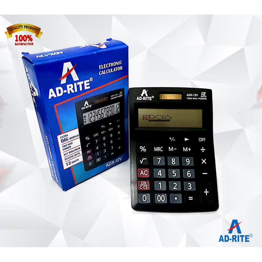 AD-RITE DX-12V - 12 Digit Desktop Calculator | Shopee Philippines