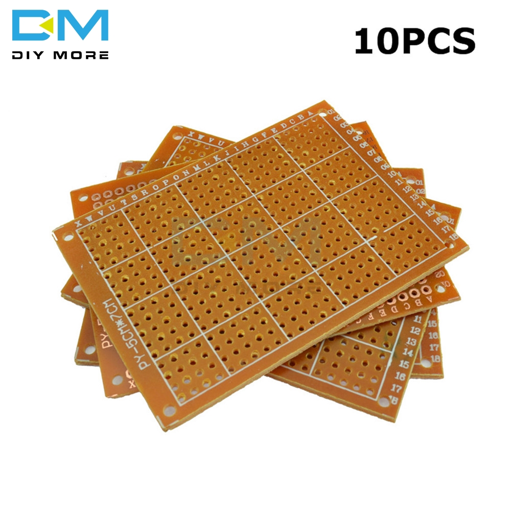 10PCS Universal PCB Board 5 x 7 cm 5x7 2.54mm DIY Prototype Paper ...