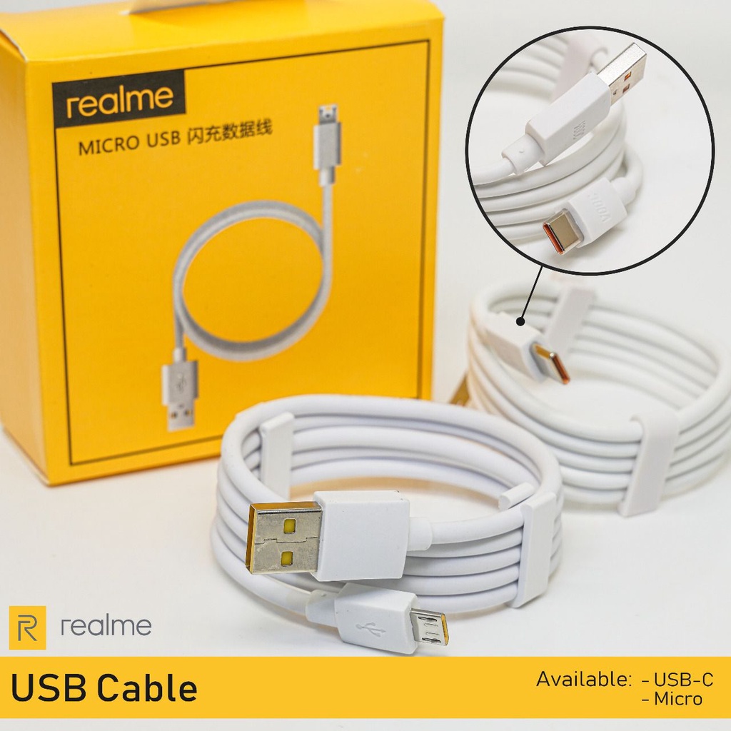 Realme New Data Cable Supports Fast Charging Compatible for Realme 5/5i ...