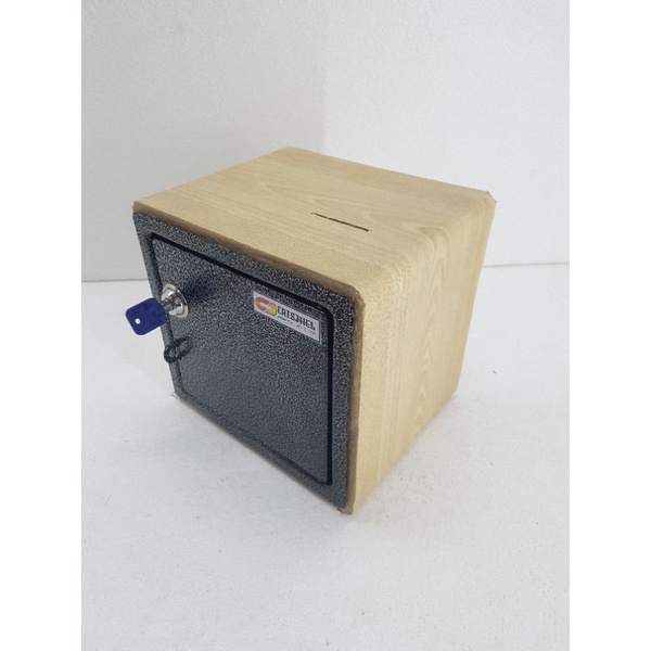 MINI-CREAM WOOD Alkansya Vault & Multipurpose Safety Box (Classic ...