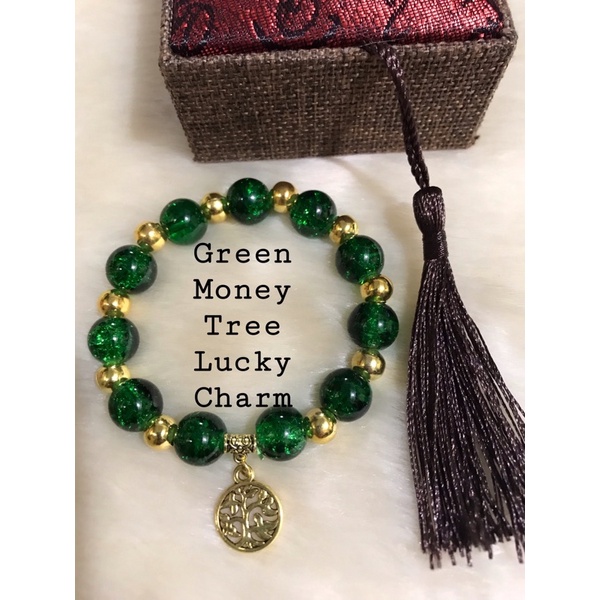 2025 Green Money Tree G Bracelet Lucky Charm Money Magnet | Shopee ...